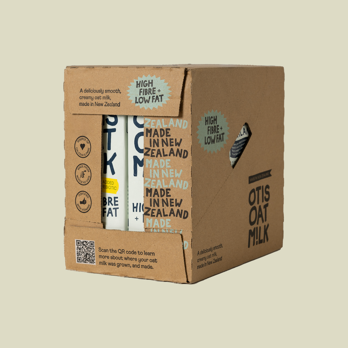 NZ Made High Fibre + Low Fat Oat Milk 6-Pack – Otis Oat M!lk